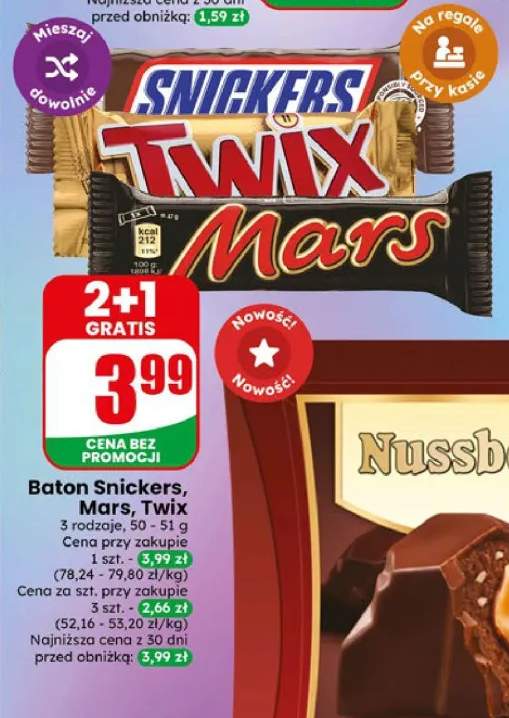 Baton Snickers 🔥 promocje, aktualna cena w sklepach